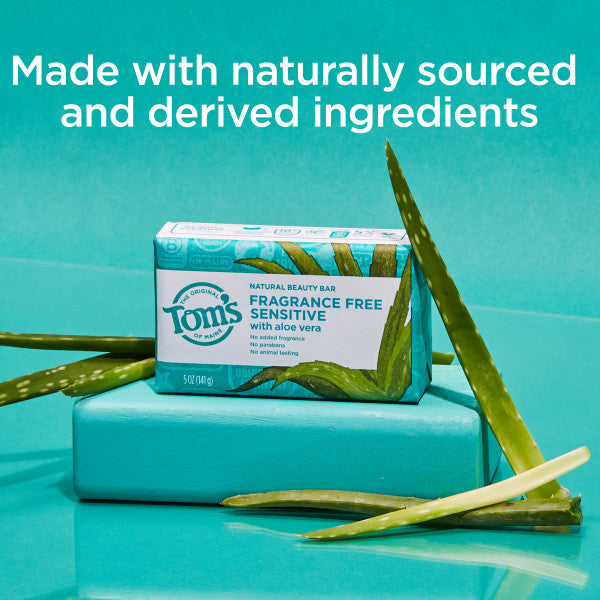 Natural Fragrance-Free Sensitive Beauty Bar Soap - Tom's of Maine